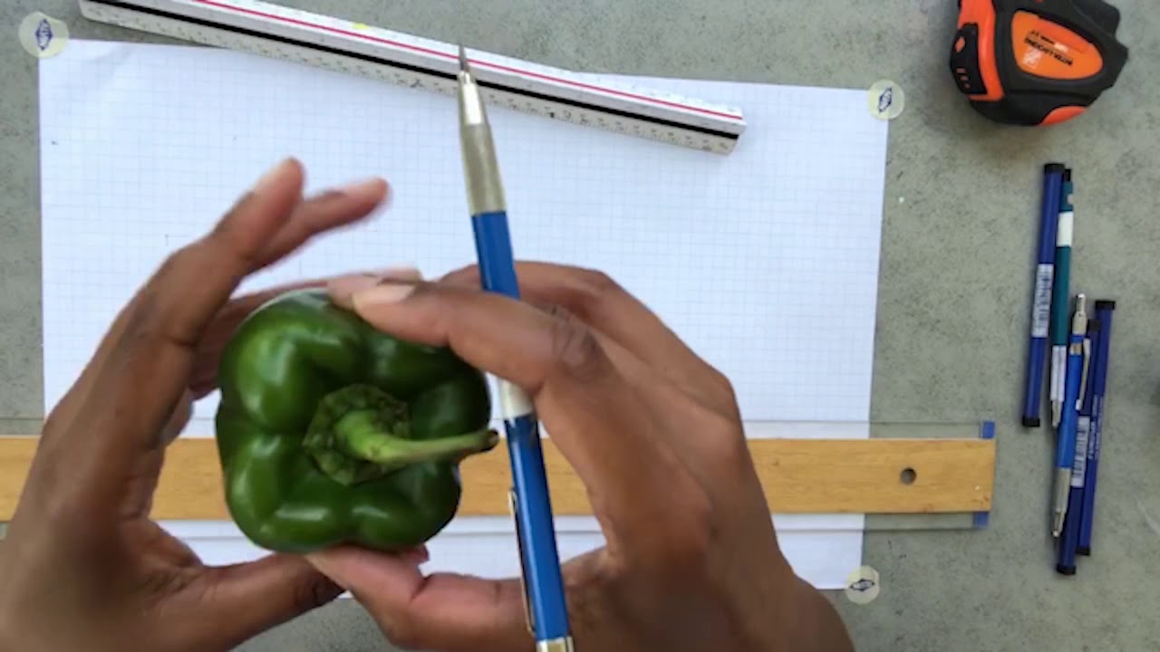 How To Draw A Pepper - YouTube