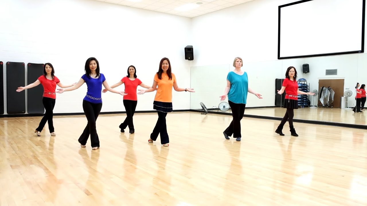 Belly Dancer - Line Dance (Dance & Teach in English & 中文) - YouTube