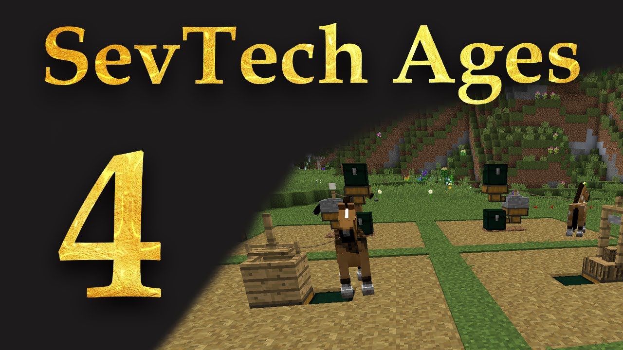 Minecraft SevTech Ages EP4 - Horse Automation - YouTube