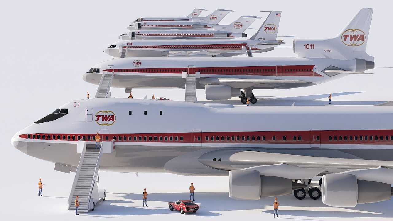 Trans World Airlines (TWA) 1970's Fleet Showcase - YouTube