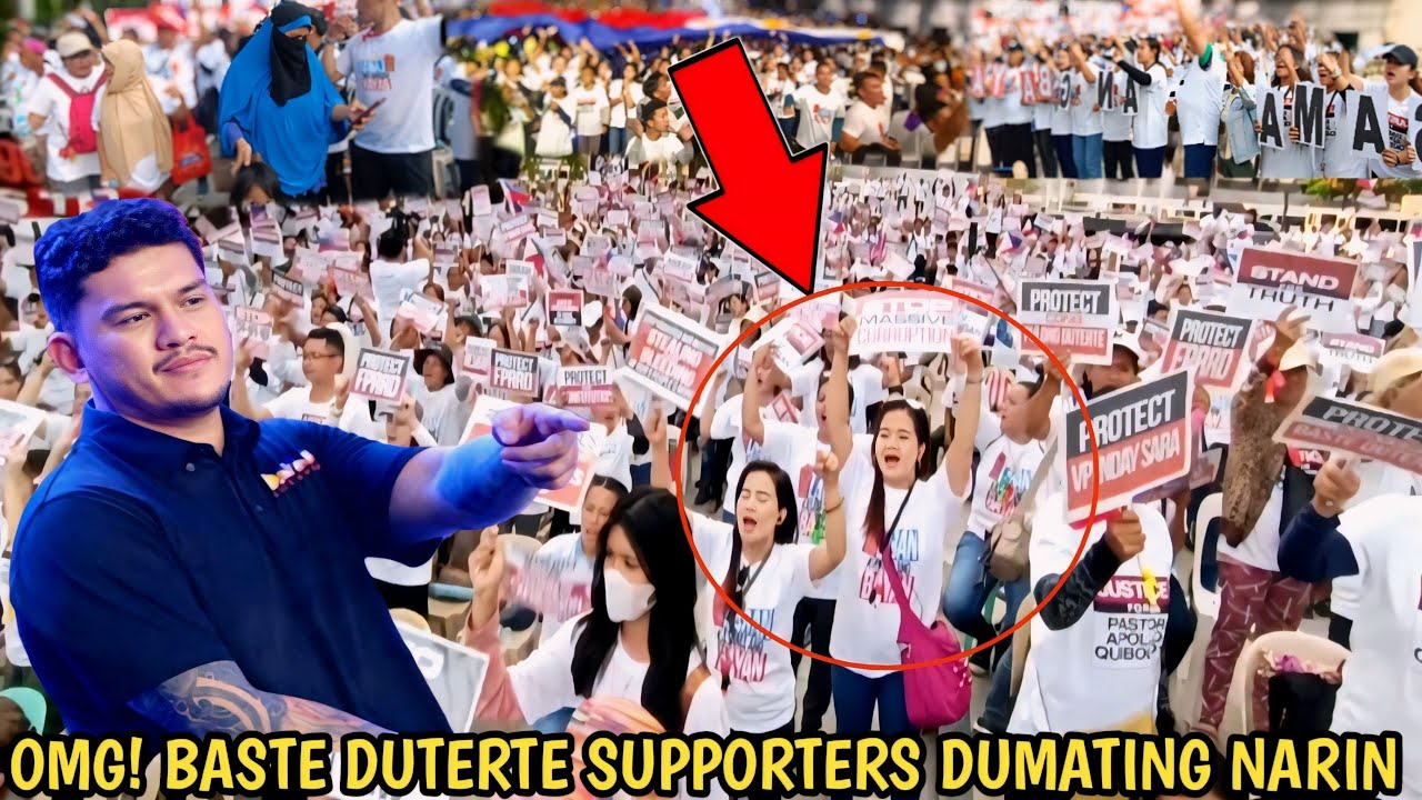 IKINAGULAT NG LAHAT! BASTE DUTERTE SUPPORTERS NAKIISA NARIN KOJC TATAY ...