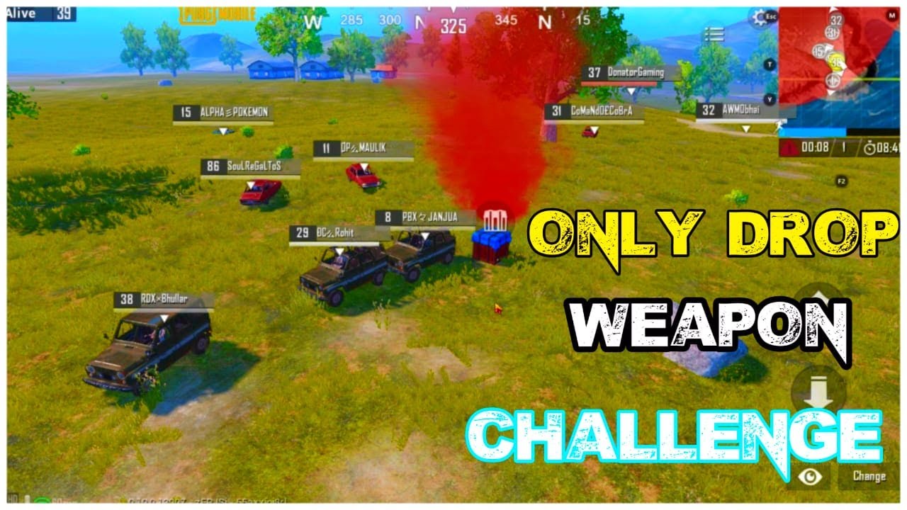 drop weapon challenge | pubg mobile season 14 gameplay | pubg mobile ...