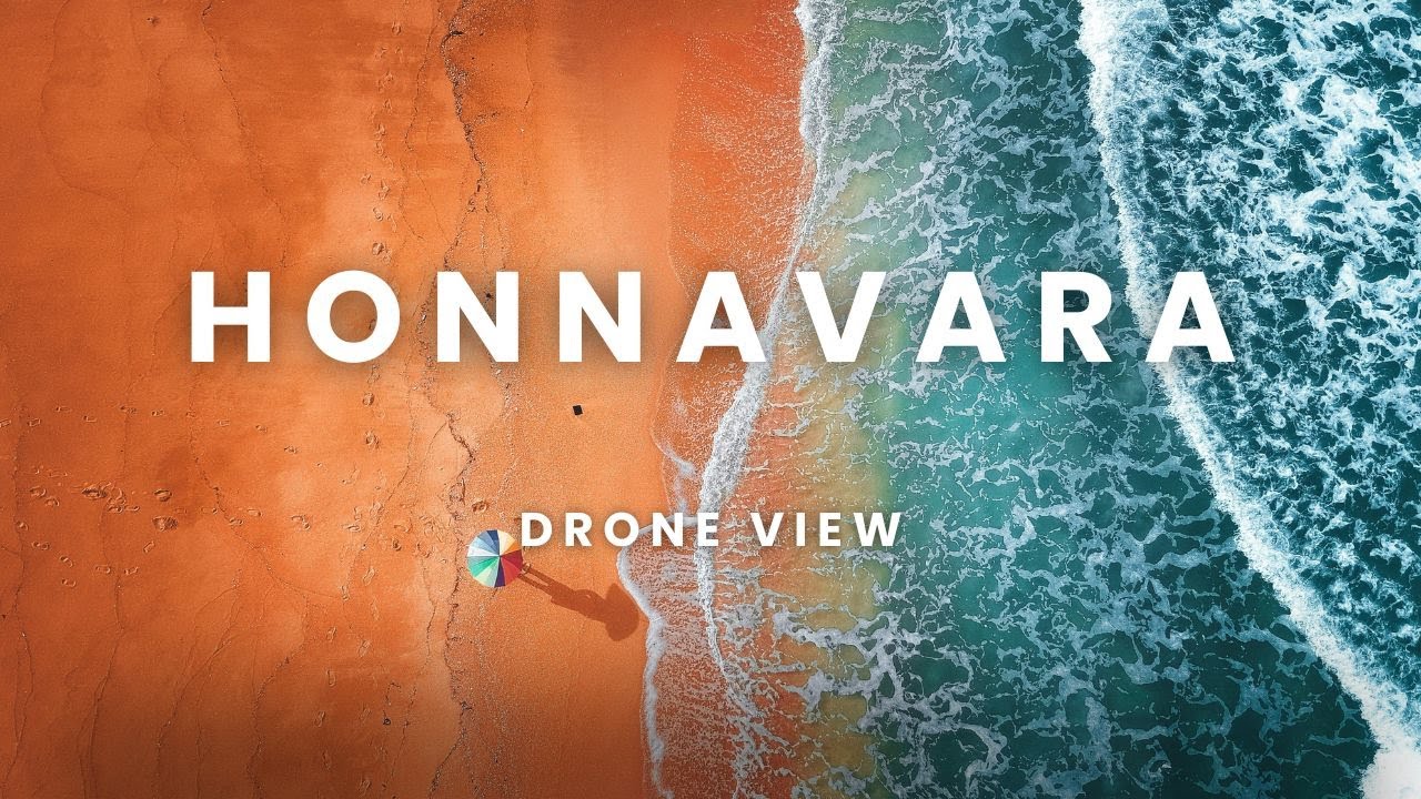 Honnavara - Stunning drone shots of beaches and river - YouTube