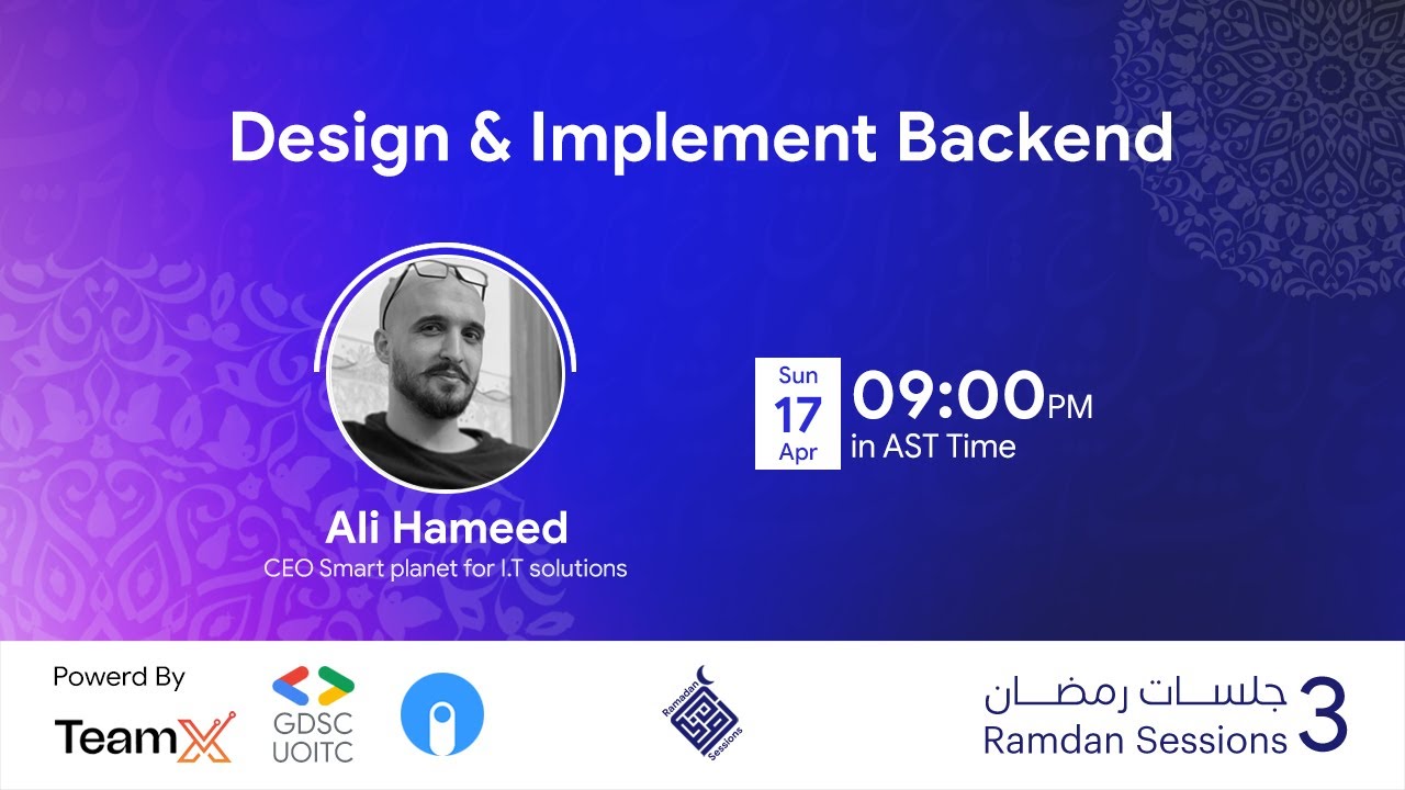 Design and Implement Backend - YouTube