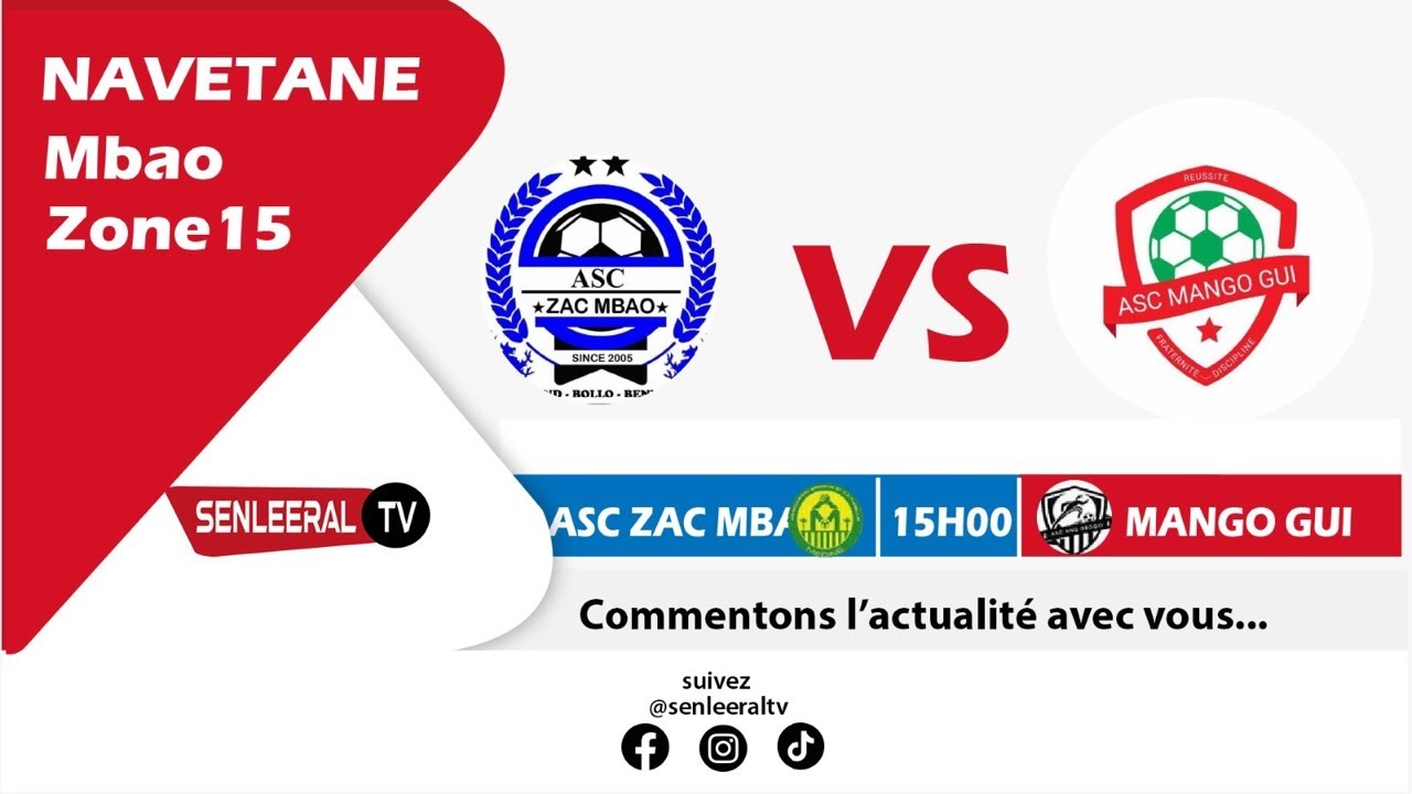 🔴Direct/Live match zone 14 mbao : Asc Zac Mbao vs Mango gui... - YouTube