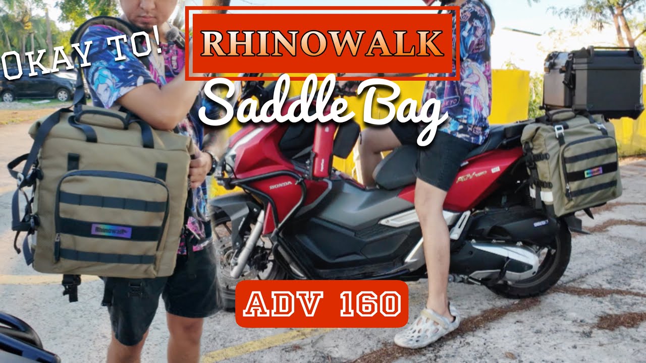 BAGAY SA HONDA ADV 160 ⎥SADDLE BAG - YouTube