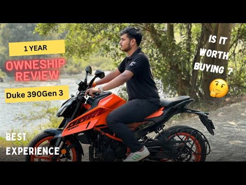 Duke 390 Gen 3 | 1 Year Ownership review....!! | Great experience.🧡 ...