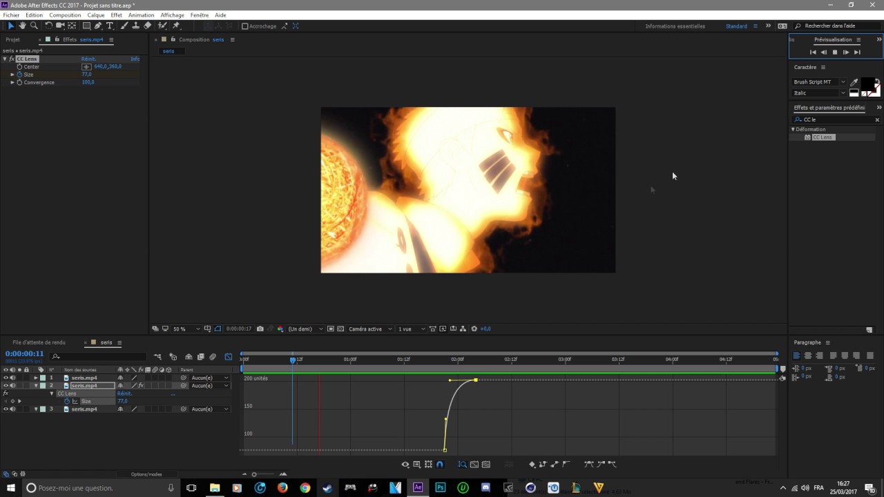 Tutorial After Effect AMV Burn and Lens - YouTube