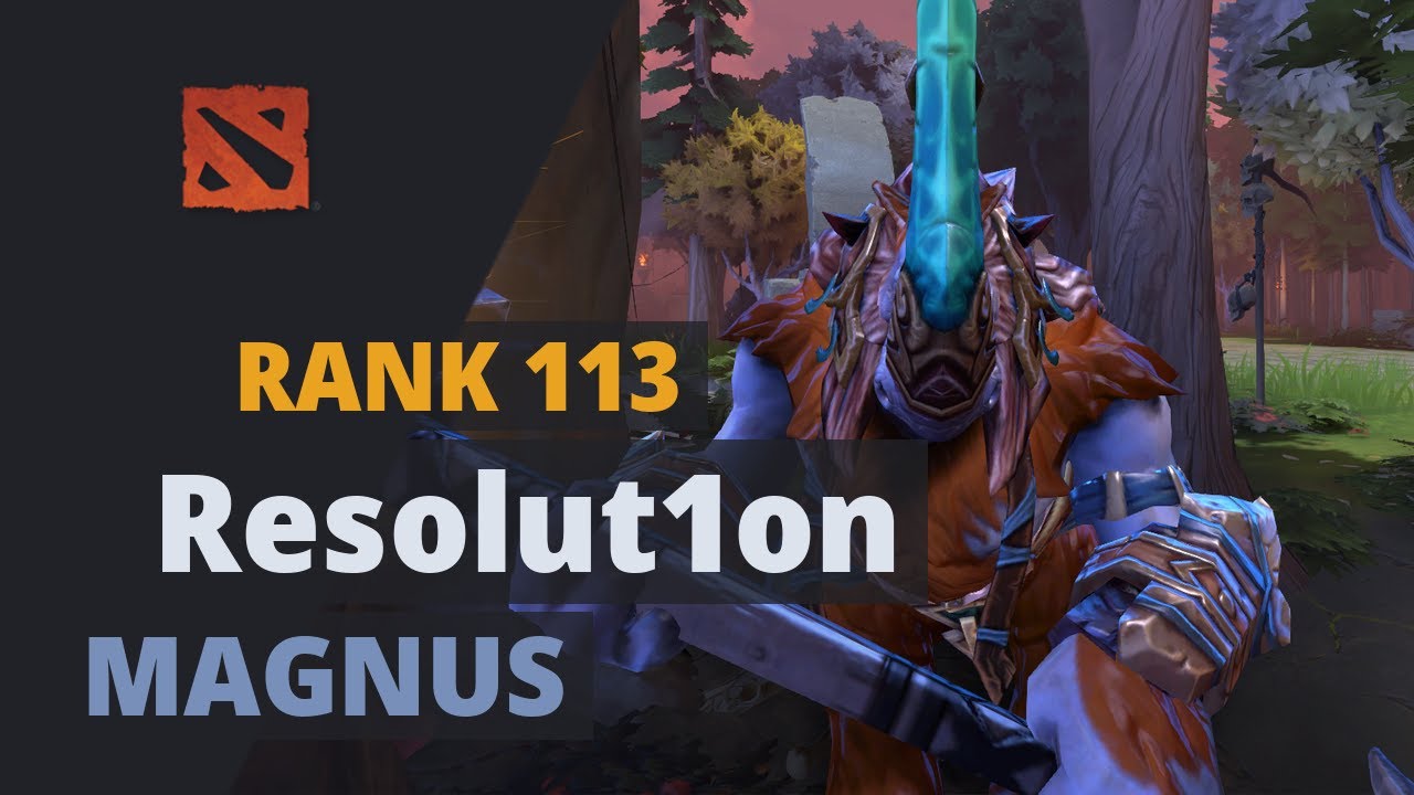 Resolut1on (Rank 113) plays Magnus Dota 2 Full Game - YouTube