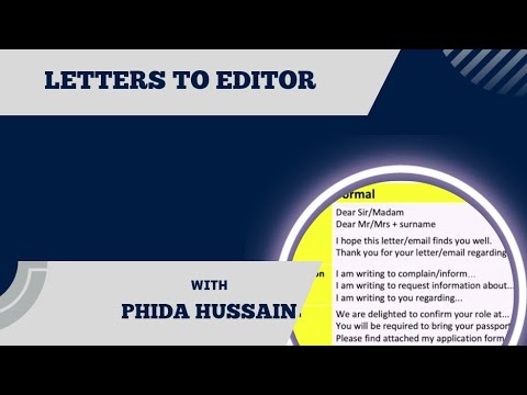 How to write Letter to Dawn/editor//what are parts in letter to editor ...