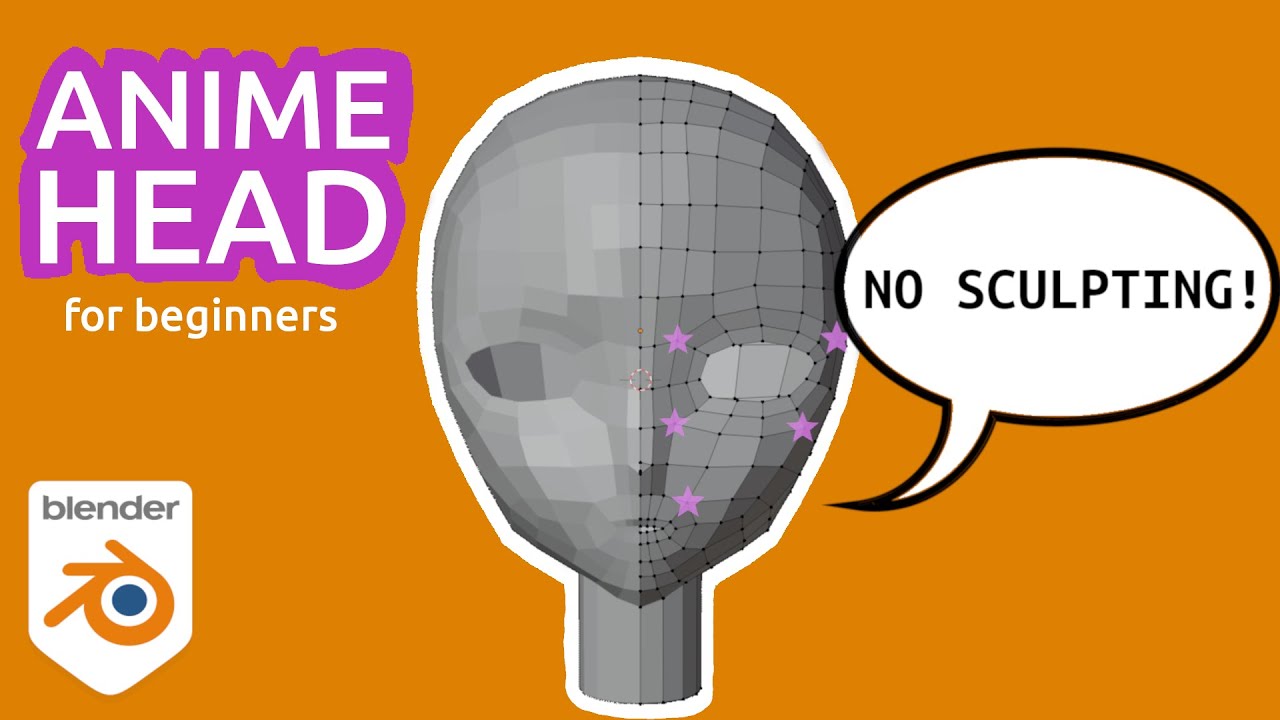 Blender For Beginners: Anime Head Part 1 - YouTube