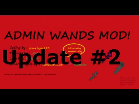 Minecraft - Admin wands mod huge fun update (minecrafter101112) - YouTube