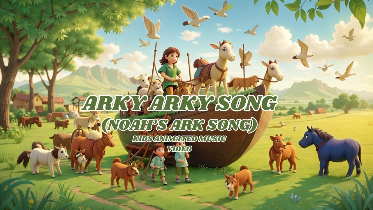 ARKY ARKY SONG ( NOAH'S ARK SONG) #animatedmusicvideo #childrensmusic #animated #animation - YouTube