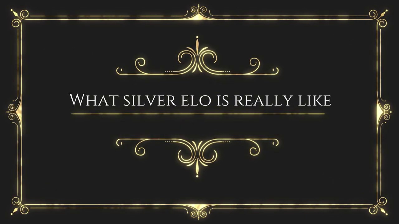 What silver elo is really like - YouTube