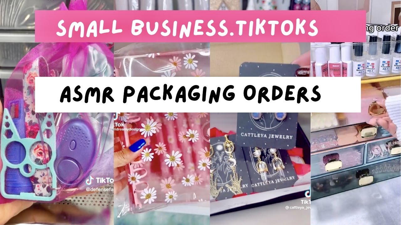 Asmr Packaging Orders!🤍Part: 25 | Smallbusiness.tiktoks #smallbusiness ...