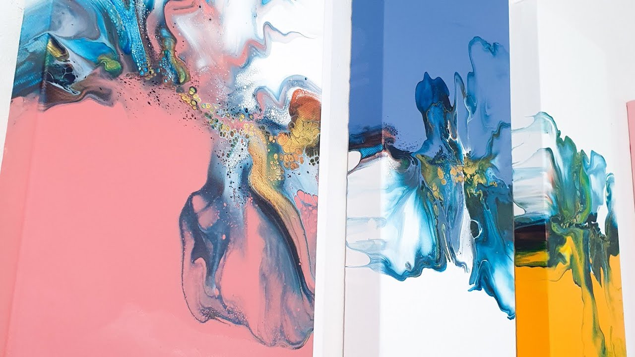 AMAZING Acrylic Pouring Color Split - MUST SEE THIS! Fluid Painting ...