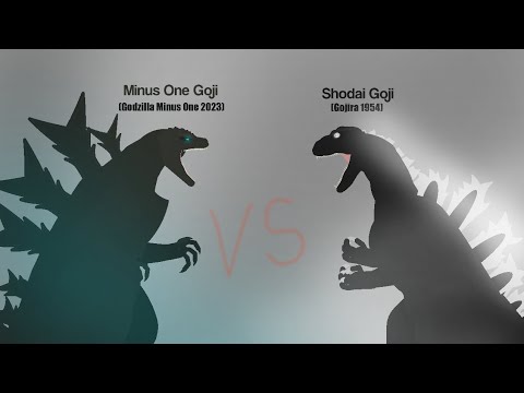 Minus One Goji (Godzilla: Minus One) Vs Shodai Goji (Gojira 1954 ...