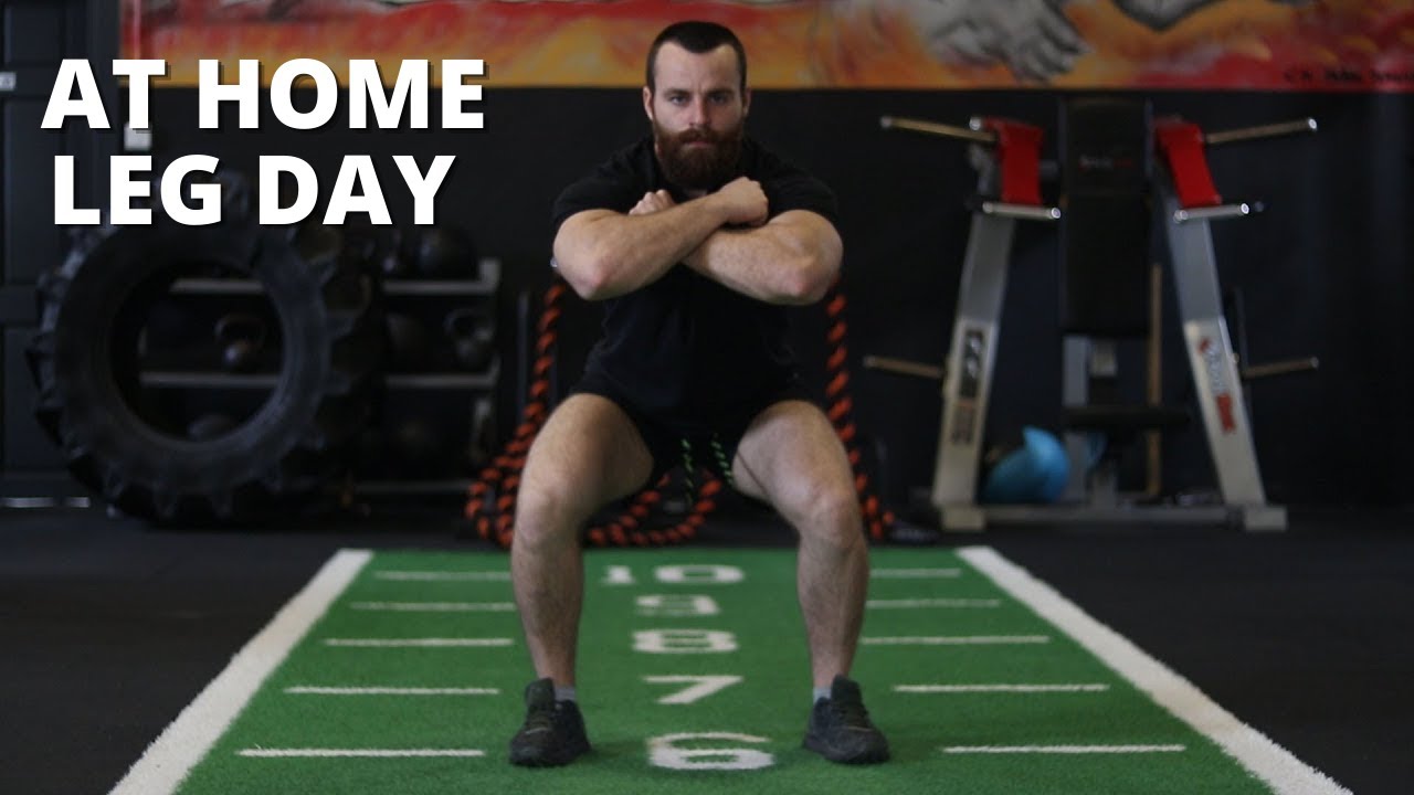 LOWER BODY STRENGTH & CONDITIONING at Home - 40 Min Bodyweight Leg ...