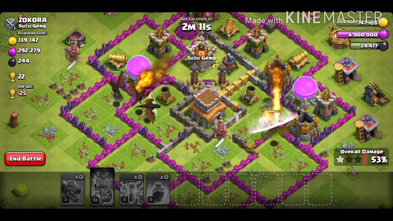 How to attack opponent player in clash of clans - YouTube