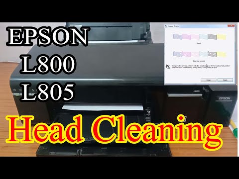 epson l805 head cleaning