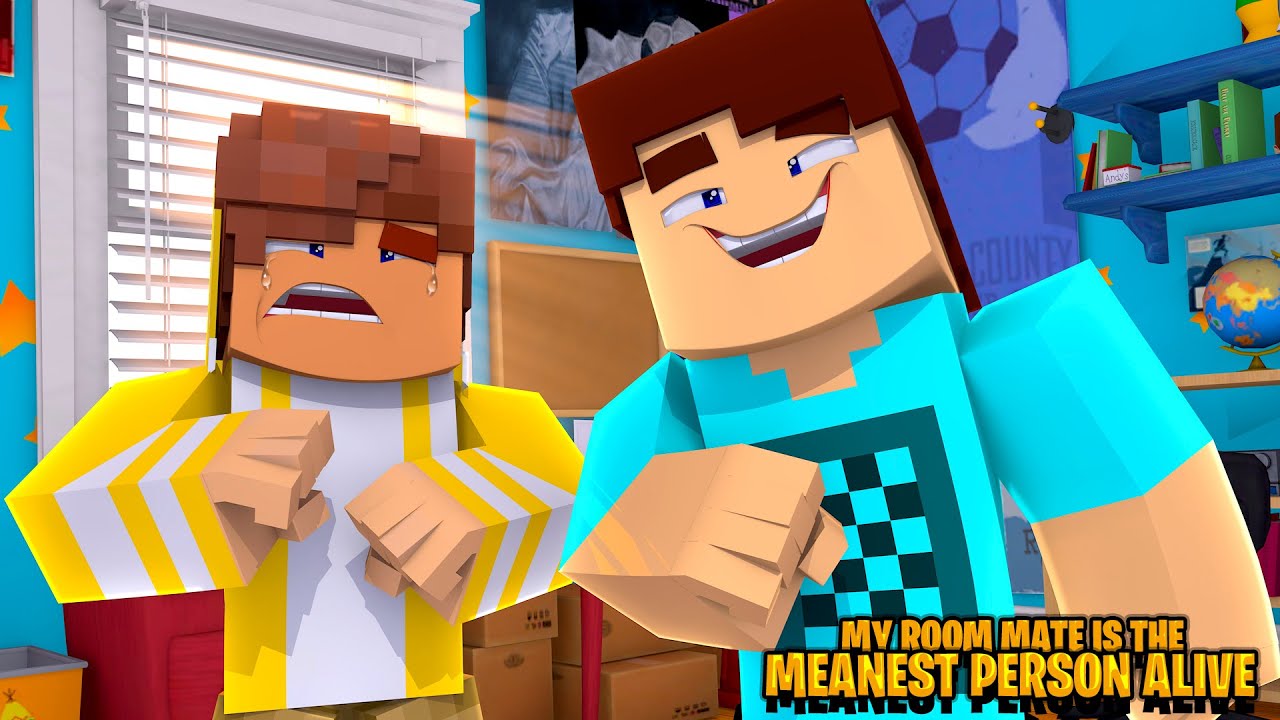 Minecraft - MY ROOM MATE IS THE MEANEST GUY ALIVE!! - YouTube
