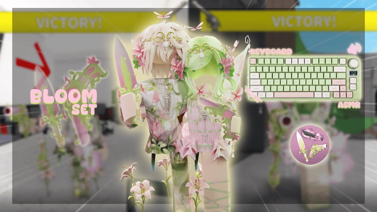 MM2 BLOOM SET + NEW UPDATE REVIEW | Keyboard ASMR - YouTube