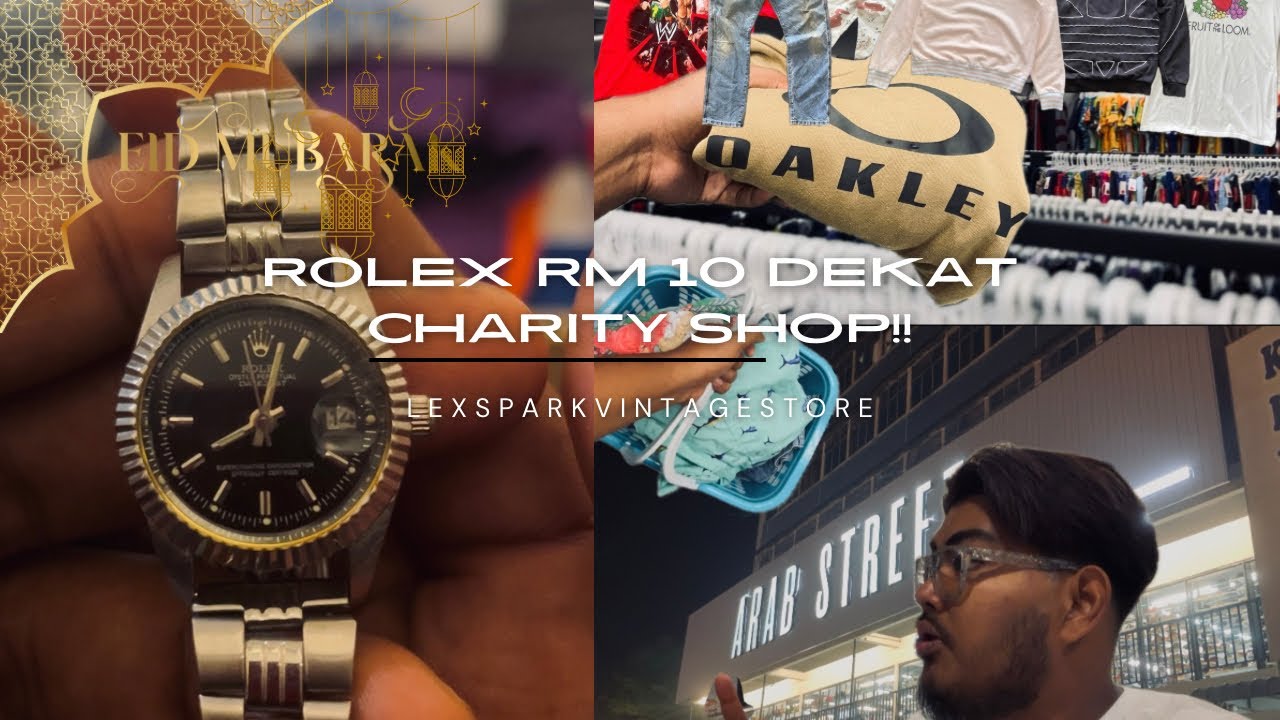Rolex RM 10 ?? Jumpa Di Charity Shop Bundle!!! - YouTube