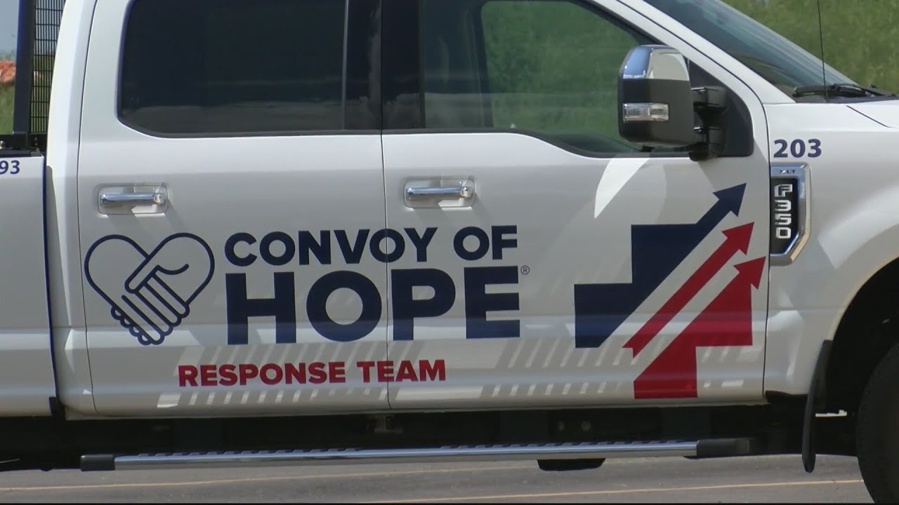 Convoy of Hope heads to the Gulf Coast for storm cleanup efforts - YouTube