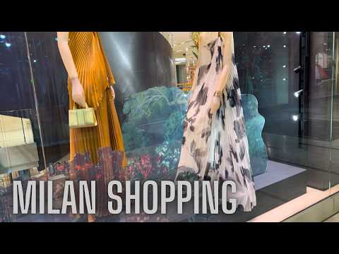 Milano Luxury Window Display 🇮🇹 | Stylish Shoes, Bags & Fashion Brands Showcase ✨