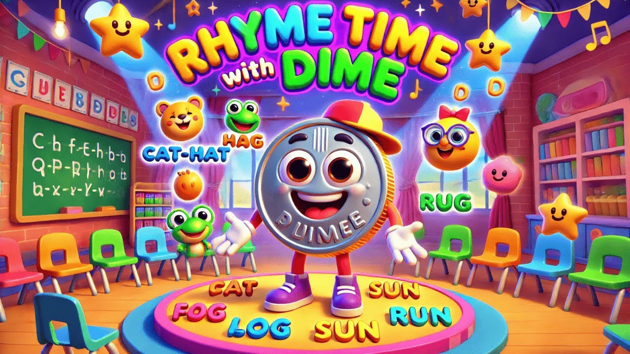 Rhyme Time with Dime | Song for Kid's in English - YouTube