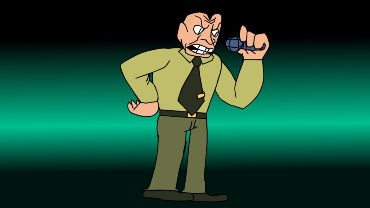 Coach Buzzcut gets mad in FNF - YouTube