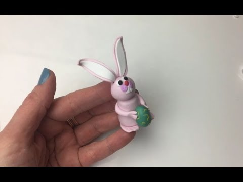 How to Make a Polymer Clay Easter Bunny Tutorial 2019 - YouTube