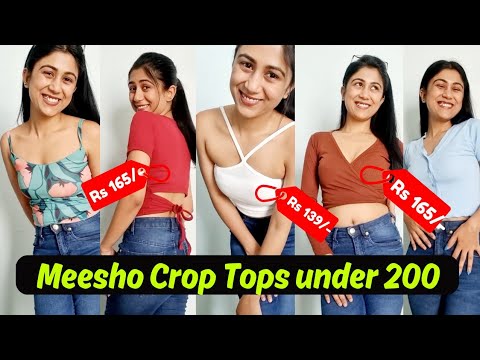 Meesho Crop Tops Under 200 | Meesho Tops | Meesho Haul | Trendy Crop ...