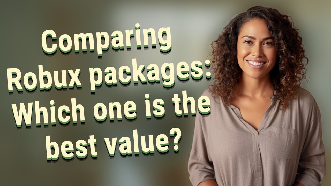 Comparing Robux packages: Which one is the best value? - YouTube