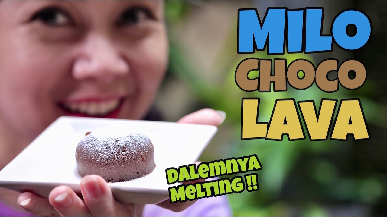 lava cake | milo choco lava - YouTube