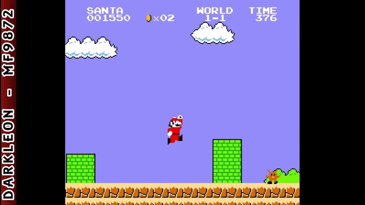 NES - Super Santa Bros - [SMB1 Hack] - YouTube