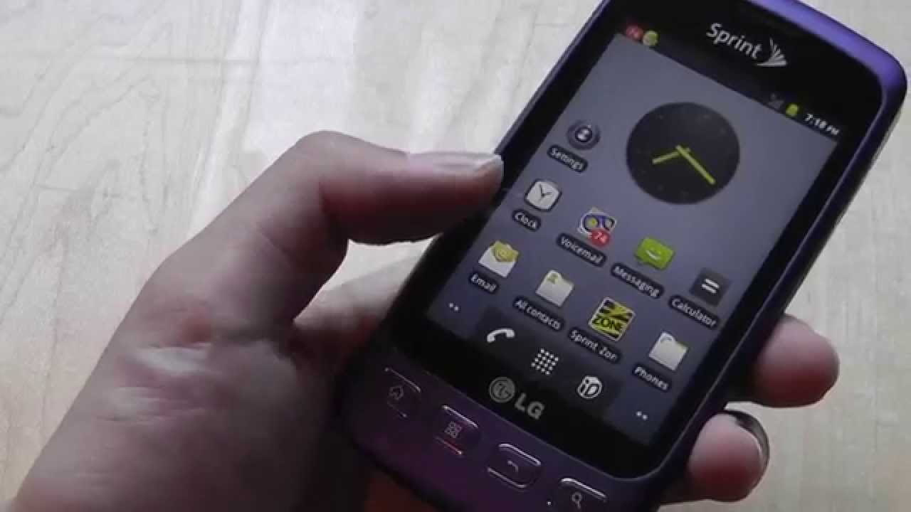 LG Optimus S (Purple) Smartphone HD Review: - YouTube