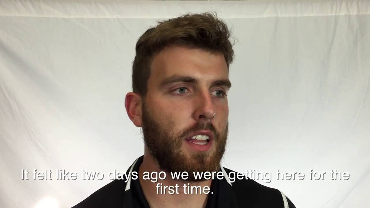 Bryan Hicks reflects on his final fall camp - YouTube