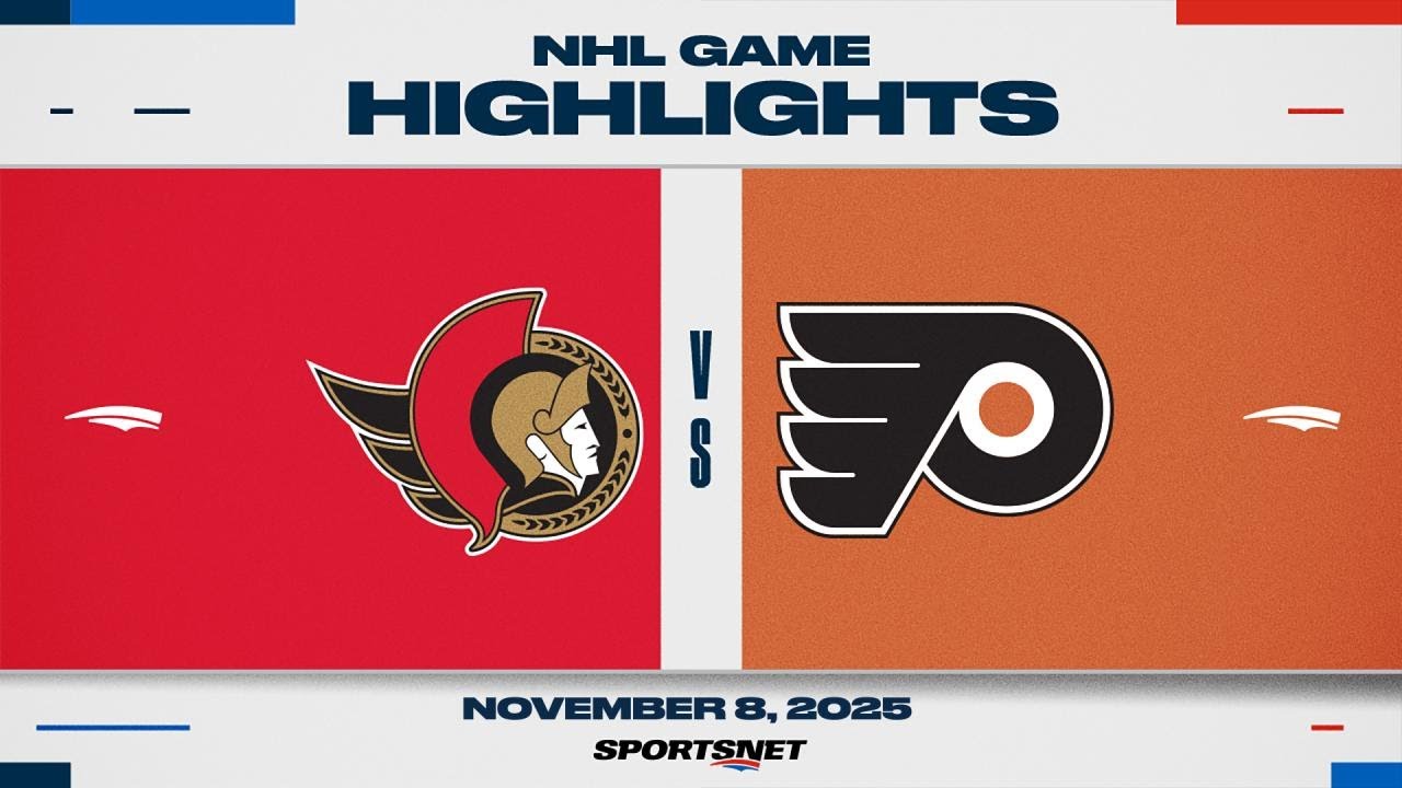 NHL Highlights | Senators vs. Flyers - November 8, 2025 - YouTube