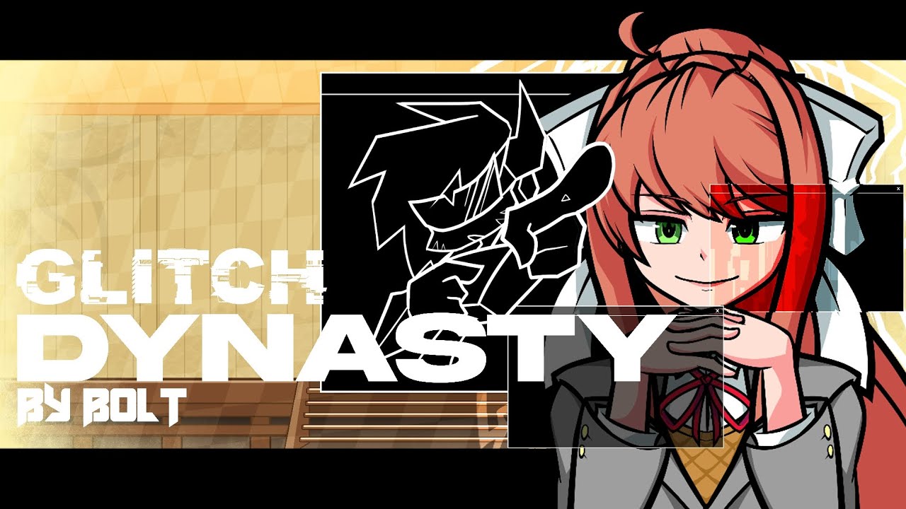 Monika vs Nitro Fanmade FNF Song: GLITCH DYNASTY By BOLT - YouTube