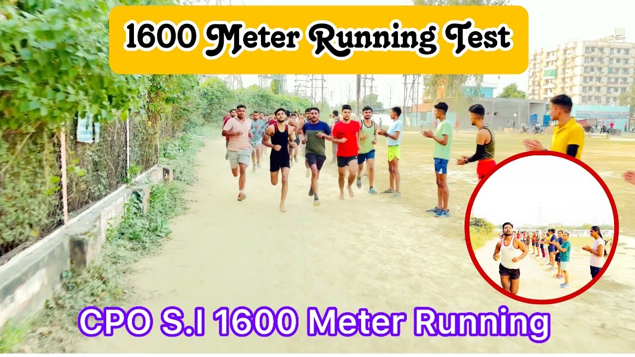 CPO SI 1600 Meter Running Test || 1600 Meter Test ||#viral - YouTube