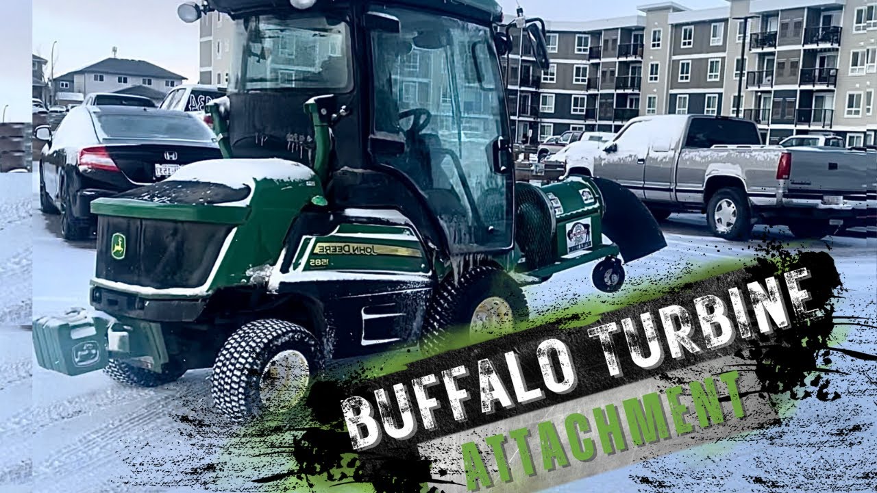 Buffalo Turbine Blower Attachment - John Deere 1585 - YouTube