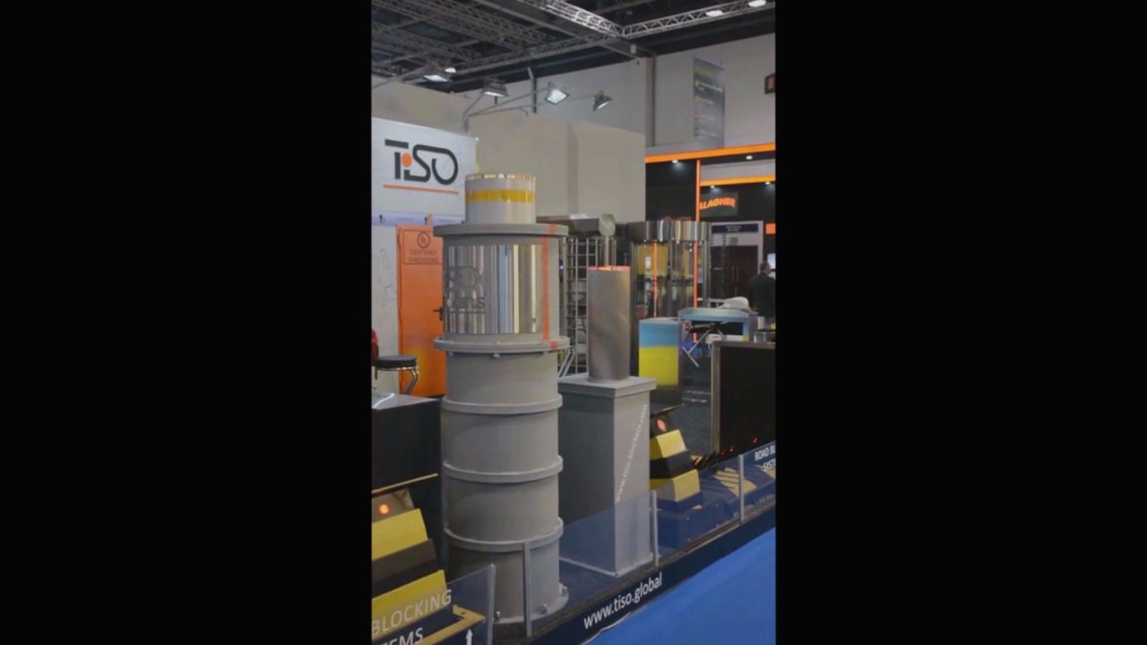 TiSO anti-ram hydraulic bollard AUIA-348__ASTM F2656-07, M30, P1(-1,2m ...