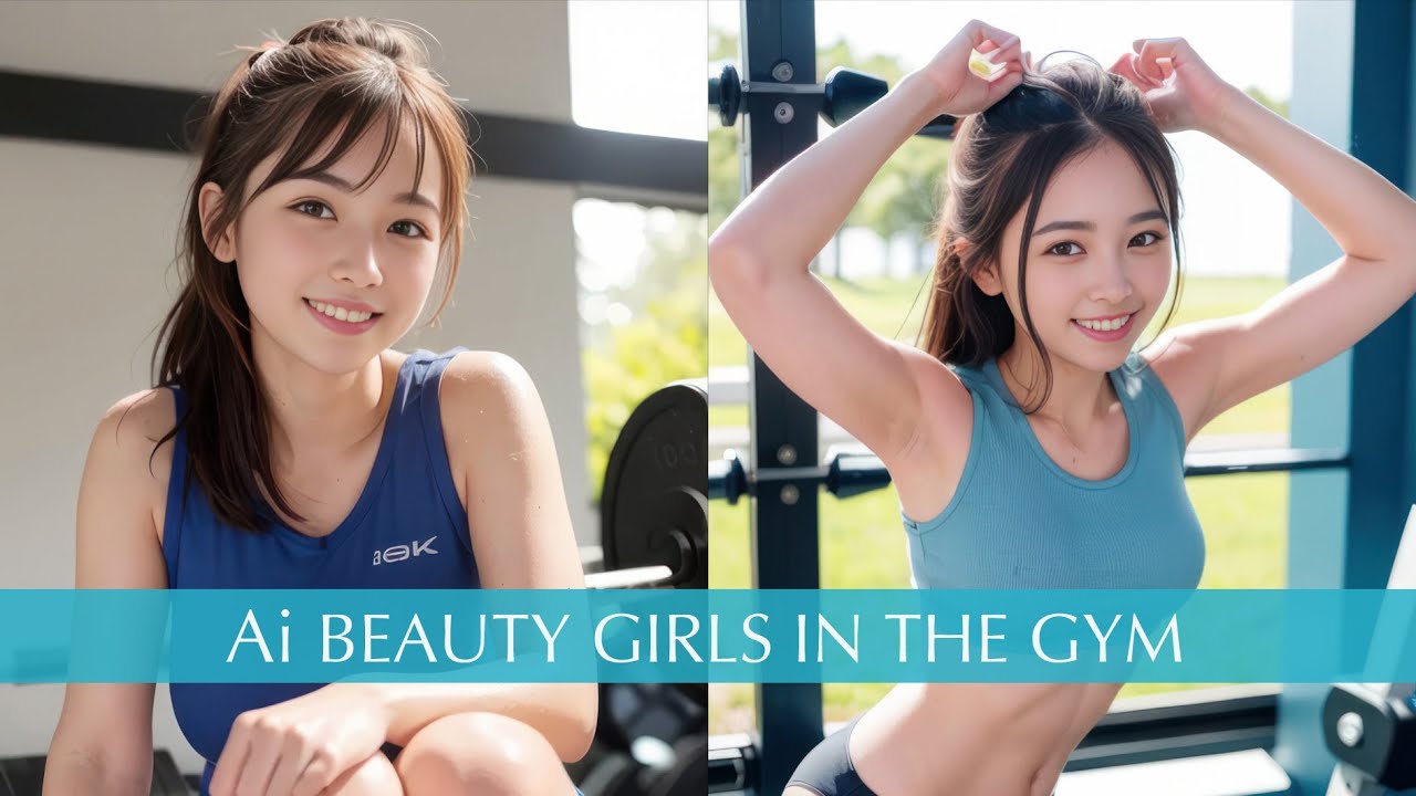 [4K] Ai Beauty - It's Gym Time! 快來健身吧～ #aiart #ai #stablediffusion #lookbook #寫真 #美少女 #girl ...