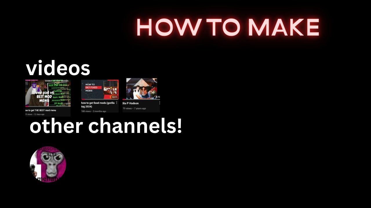 how to put channels & your channels in your channel - YouTube
