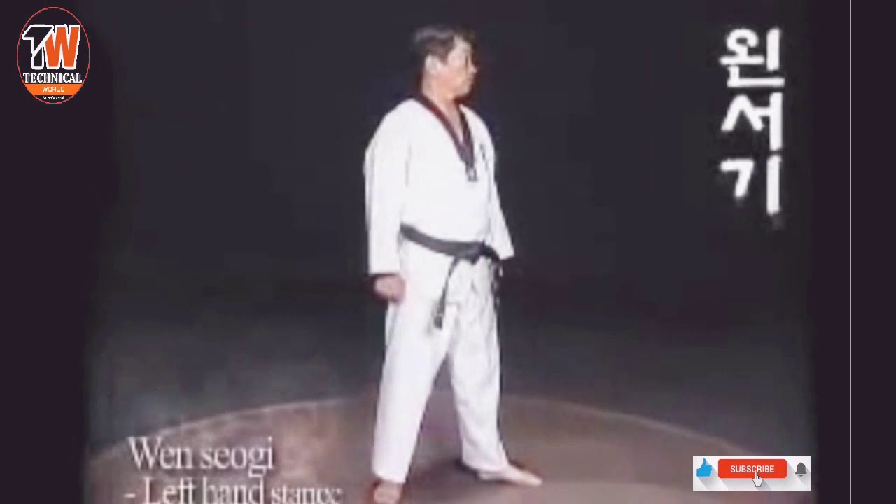 Details of #Wen seogi or Left hand Stance...used in Taekwondo .. - YouTube