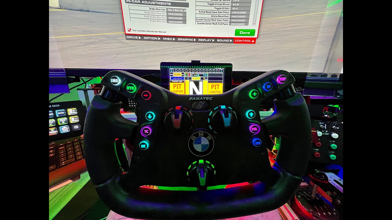 Fanatec BMW M4 GT3 wheel - YouTube