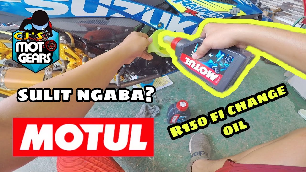 MOTUL OIL FOR MY R150 FI - YouTube