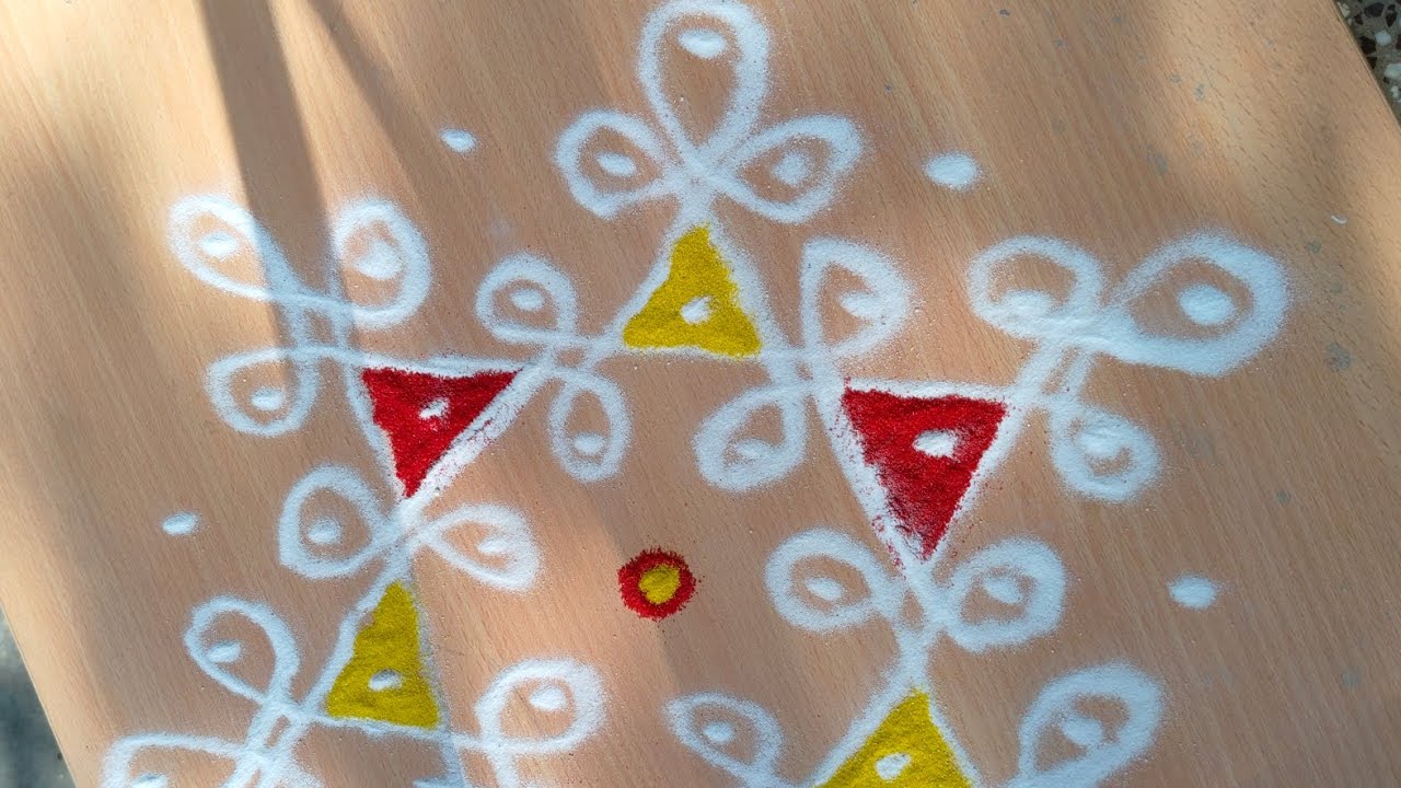 Dot 7 to 4 rangoli #viralvideos #video #youtube #art #rangoli #9562 # ...