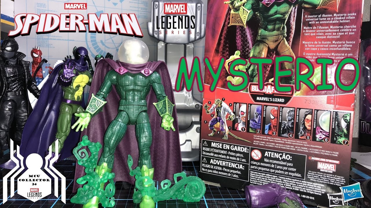 Marvel Legends MYSTERIO Spider-Man Lizard BAF Wave Review - YouTube